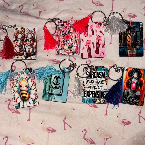 Source Unknown | Accessories | Lot Of 7 Keychains With Tassels | Poshmark